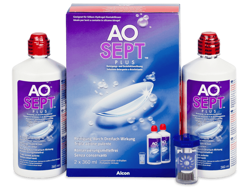 Pflegemittel AO SEPT PLUS 2 x 360 ml | Alensa AT